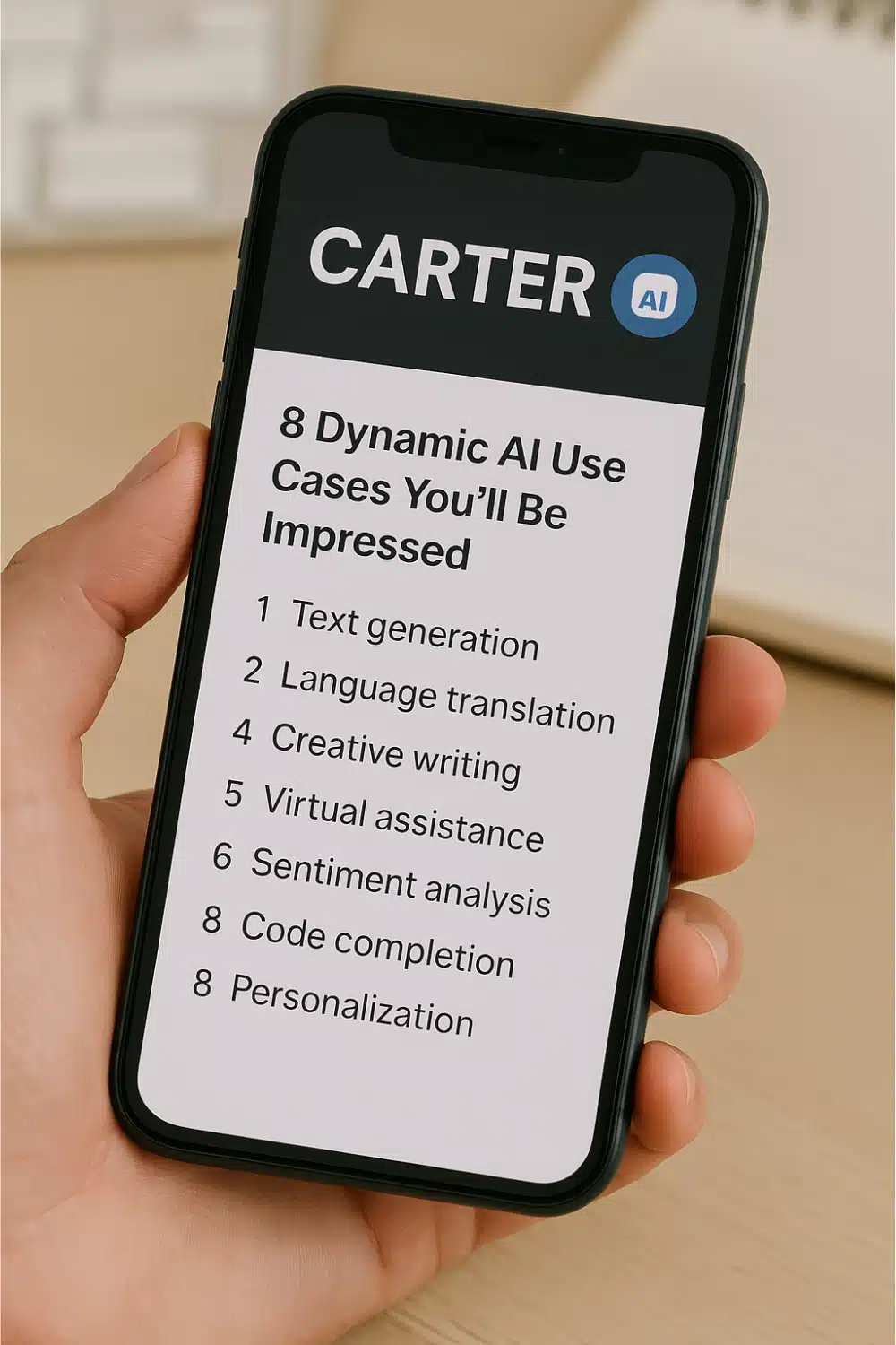 8 Dynamic Carter AI Use Cases You’ll Be Impressed